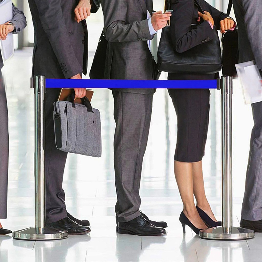 Crowd Control Stanchion,Stainless Steel Safety Barrier Stands,with 2m ...