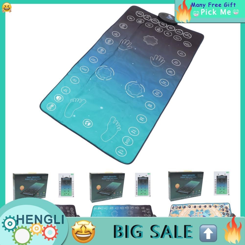 Hengli Electronic Muslim Prayer Mat 7 Languages Smart Touch Sensitive Educational Foldable Rug ...