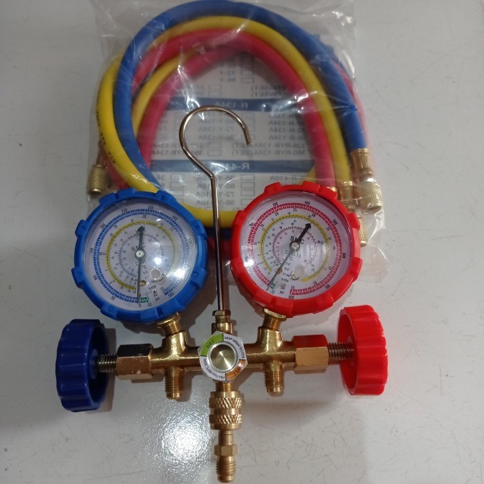 MESIN Testing manifold analiser freon pressure gauge all freon QUALITY ...