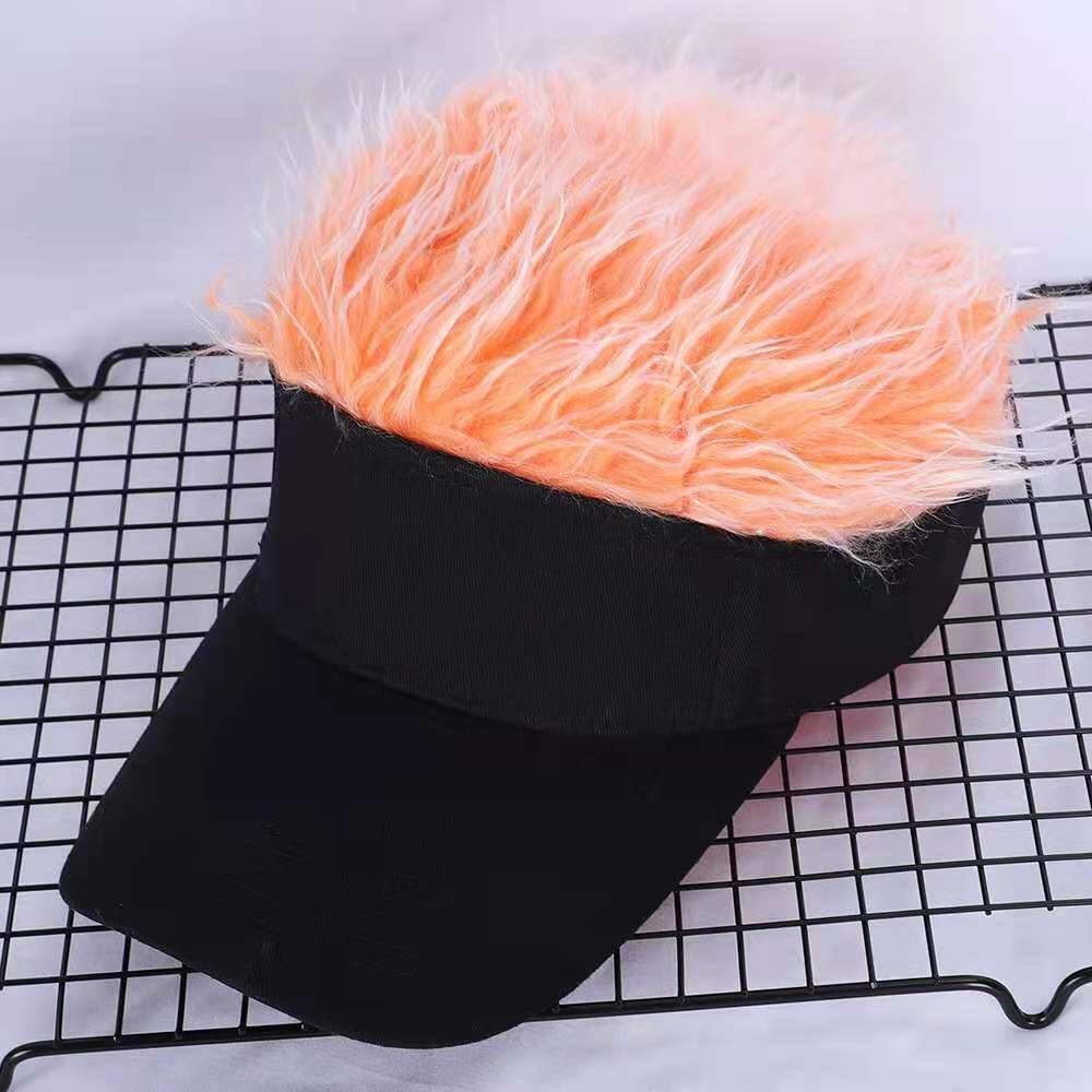 W&G Flair Hair Vizor Cap with Synthetic hair For men | Shopee Philippines