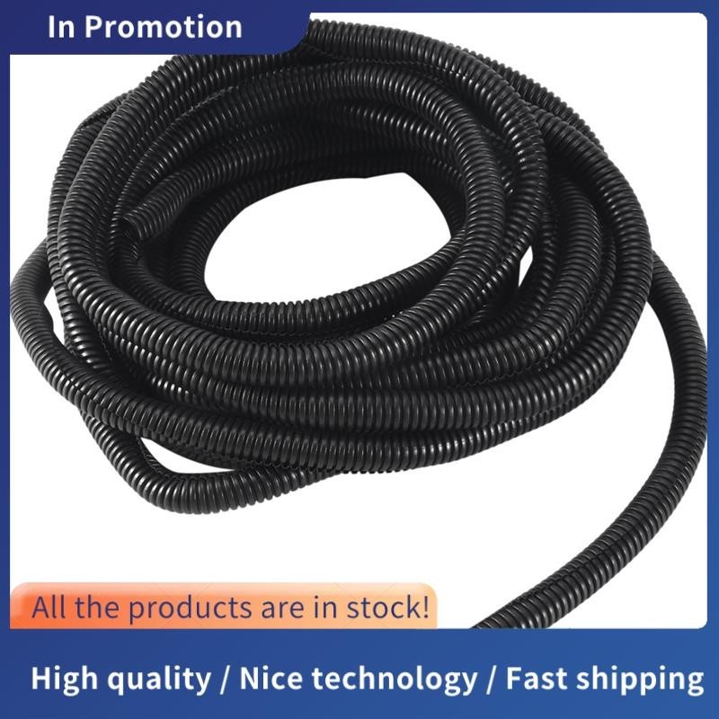 20 Ft Split Wire Loom Conduit Polyethylene Tubing Black Color Sleeve ...