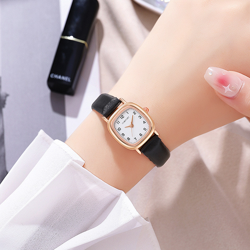 Designer Women's Square Watch Minimalist Retro Style Small Quartz ...