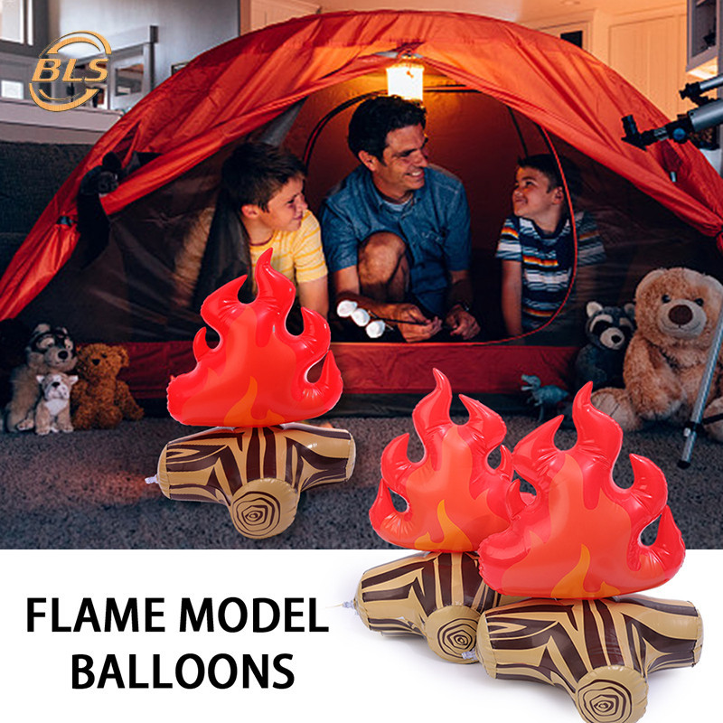 1 Pc Romantic Artificial PVC Bonfire Shape Inflatable Balloon Holiday ...