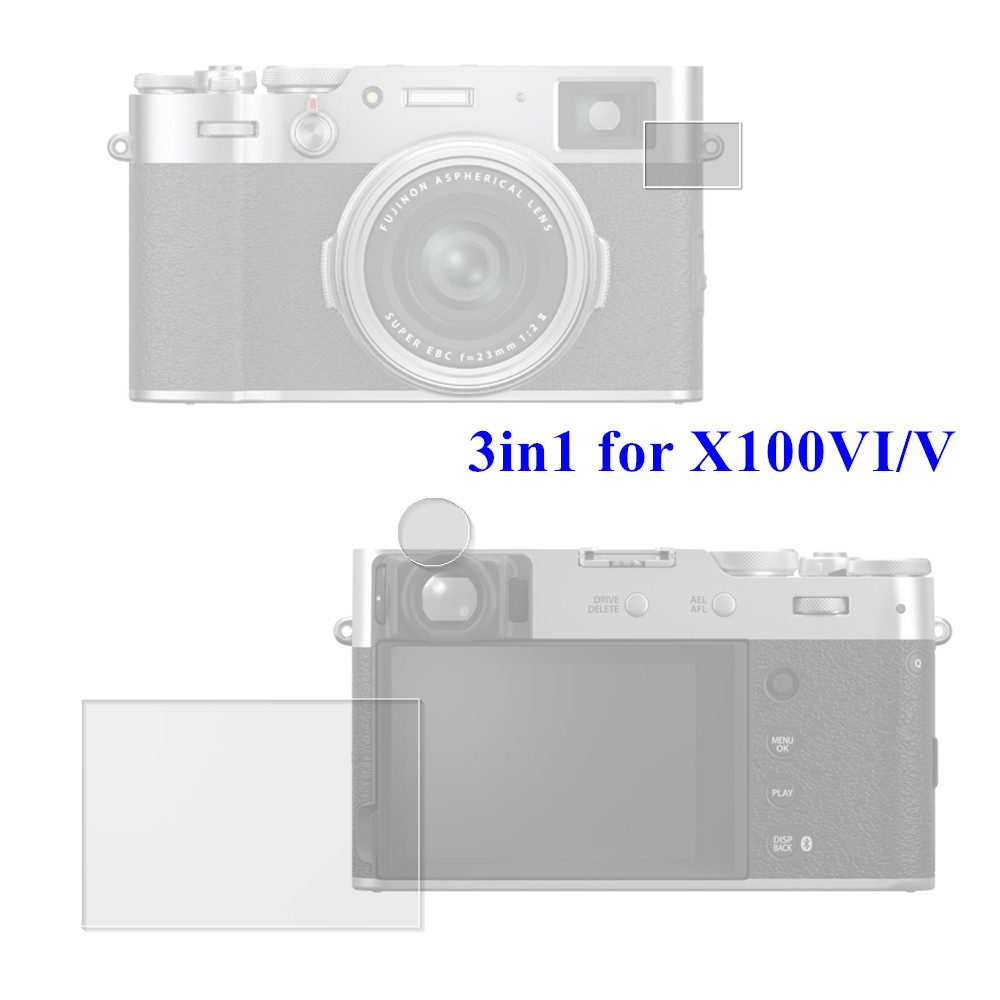 Glass Screen Protectors for Fujifilm X100VI X100V Display LCD / EVF Viewfinder | Shopee Philippines