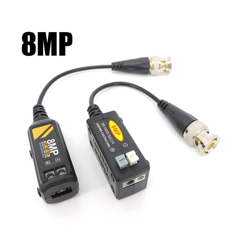 8MP 4K CCTV Camera Video Balun Connector BNC Video Balun to UTP ...