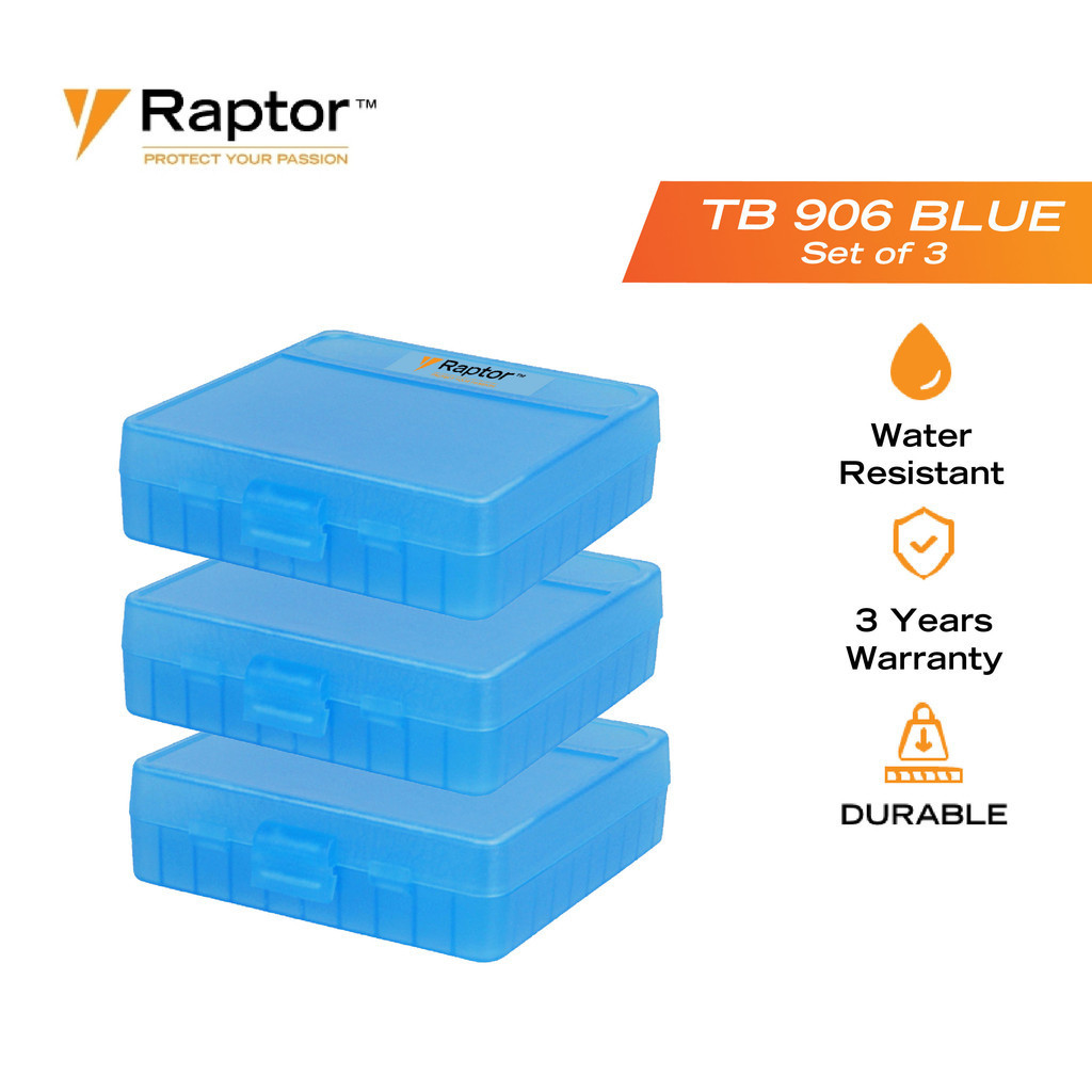 Raptor Case Utility Box 9mm Blue (Set of 3) | Raptor PH | Shopee ...