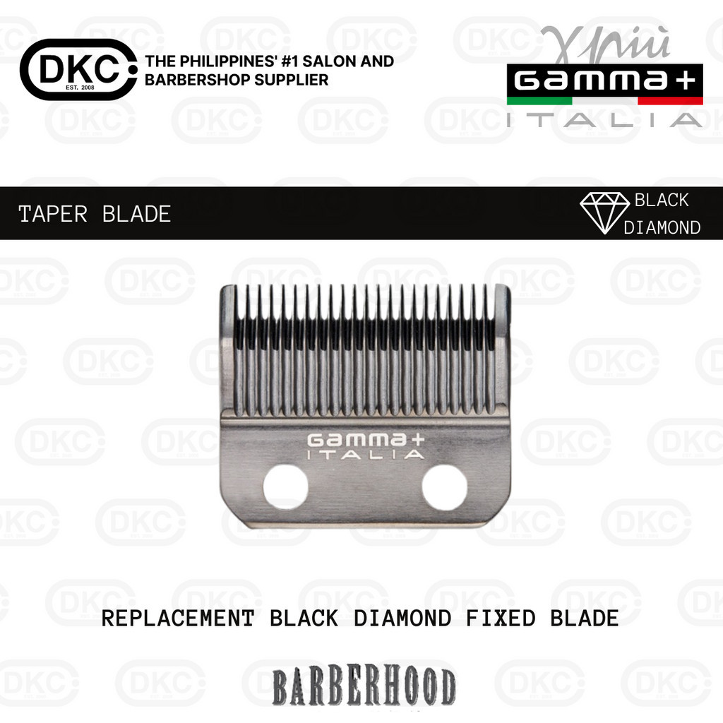 Gamma+ Clipper Taper Blade Black Diamond Fixed Blade - DKC | Shopee ...