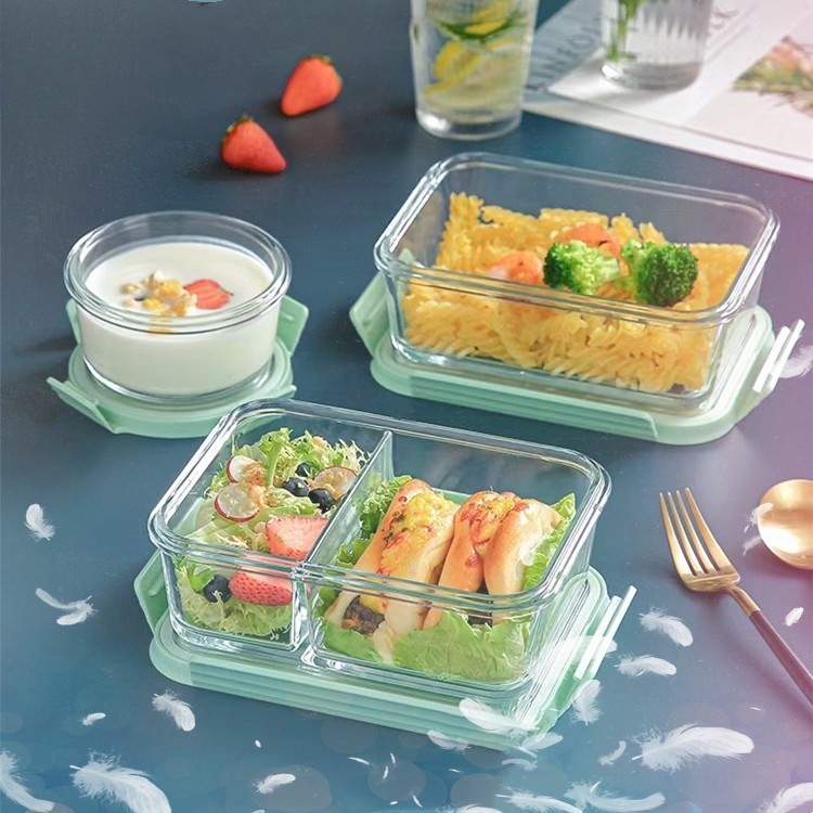 COD Borosilicate Glass Food Keeper Airtight Leakproof Crisper ...