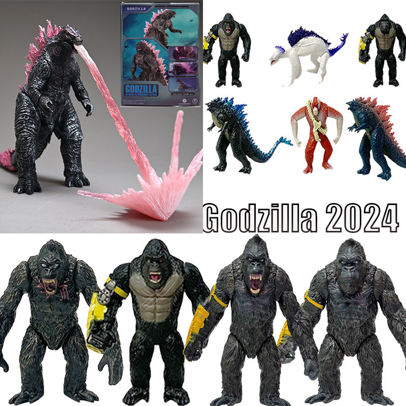 Neca Godzilla 2024 The New Empire King Kong Shimo Scar King Godzilla Vs Kong 2 Figures Joint ...