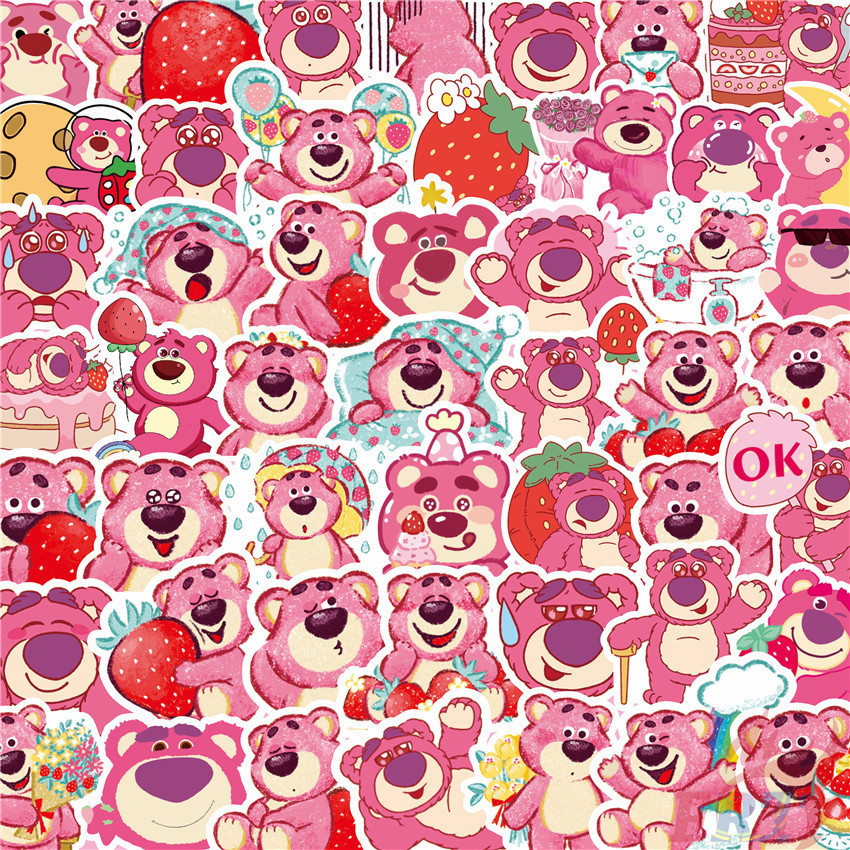 100Pcs/Set Lotso . Lots-o'-Huggin' Bear Stickers DIY Fashion Decals ...