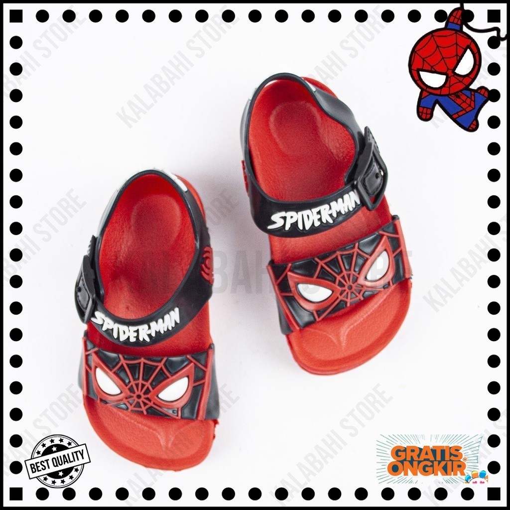 Spiderman Character prewalker Boys Sandals | Shopee Philippines