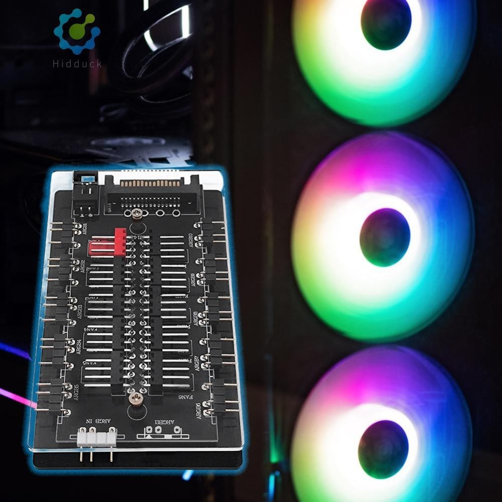 # 4Pin PWM & 5V 3Pin ARGB ARGB and PWM HUB 10/16 Hub Fan Controller Hub ...