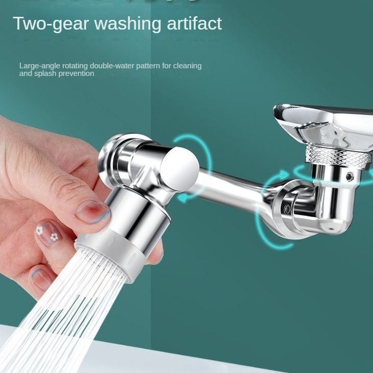 Mechanical arm faucet universal rotatable water nozzle outlet bubbler ...
