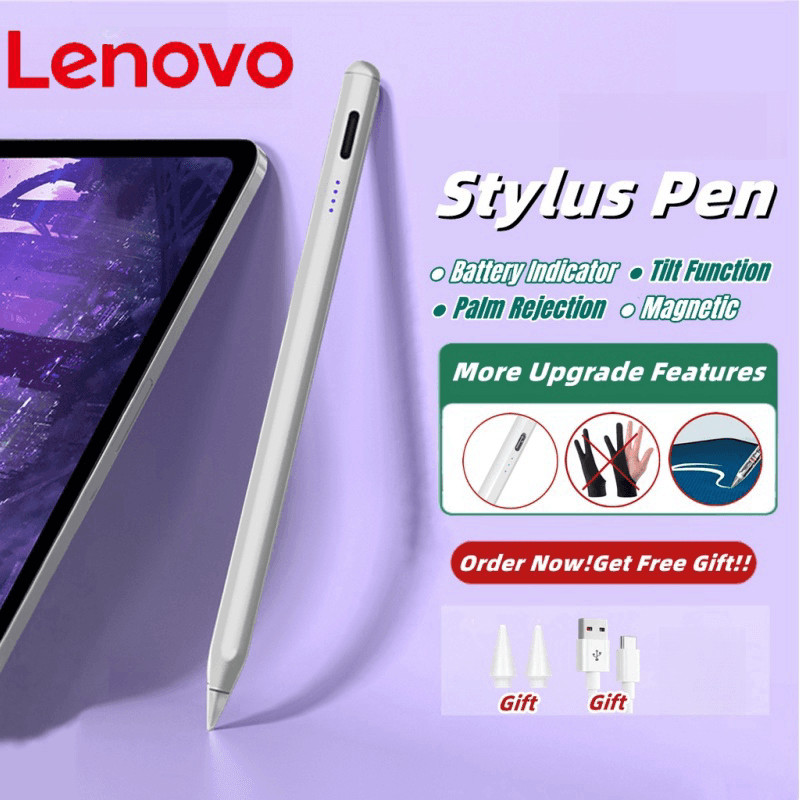Lenovo 4-Light Display Stylus Drawing Capacitive Pen Note Taking Stylus ...