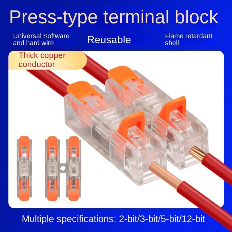 Fast Connection Terminal Block for Wire Joining of LED Light Head and ...