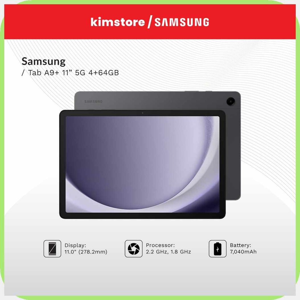 Samsung!T{Tab>ZY!A9+`B;11鈥5G&(4GB/64GB)(8GB/128GB) | Shopee Philippines
