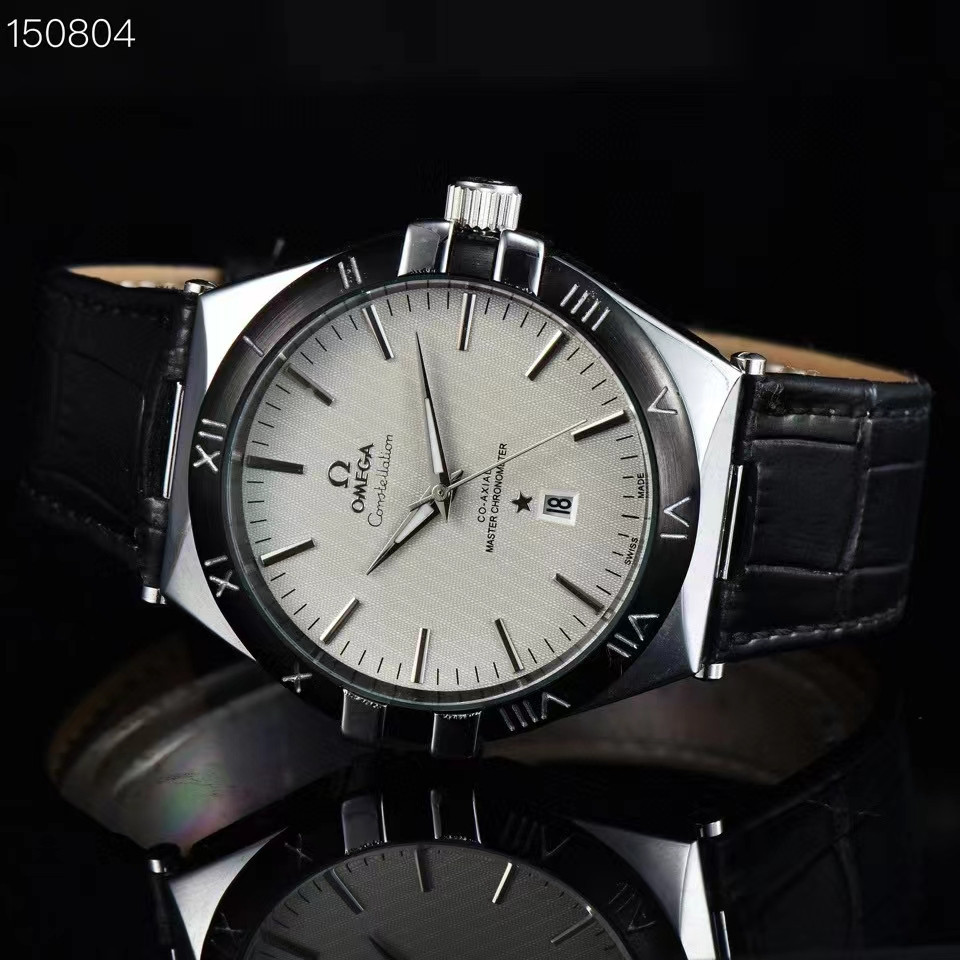 Omega Constellation Series Wrist Watch Quartz Movement Retro Simple ...