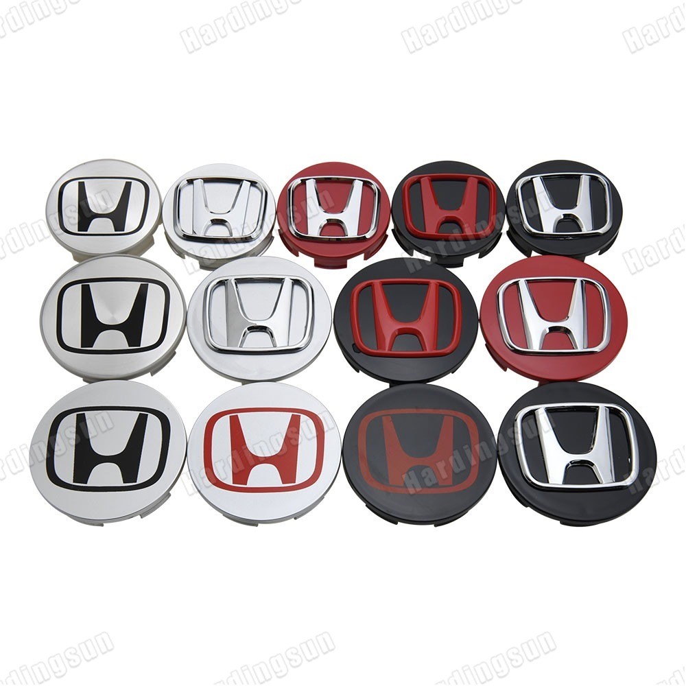 4 Units Honda Rim Cap 58MM & 69MM Wheel Center Caps Tyre Hub Caps For ...