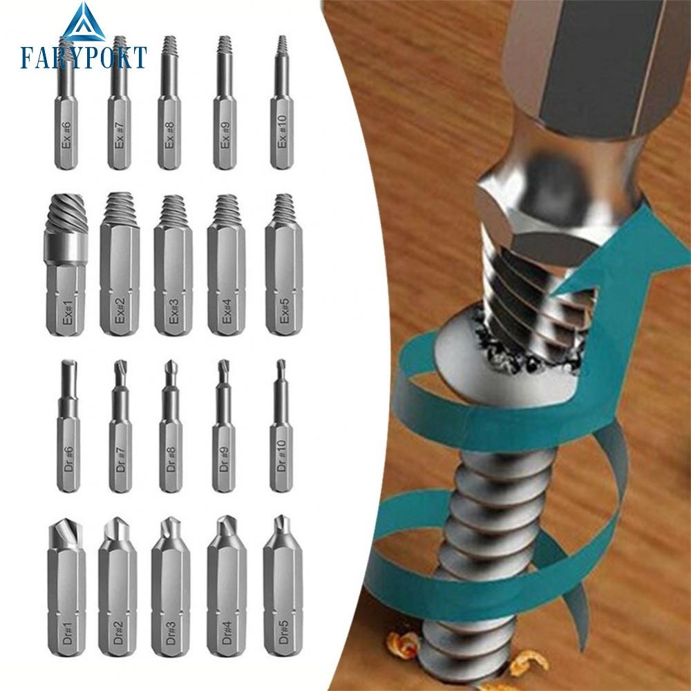 Screw Extractor Drill Bit Removes Difficult Hexagon Screws Bolts 4mm 6 ...