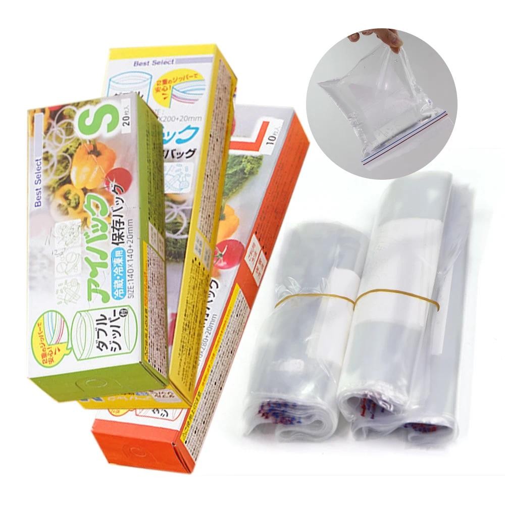 Thickened Food Storage Bag Food Fresh Wrap Zip Shut Bag Refrigerator ...