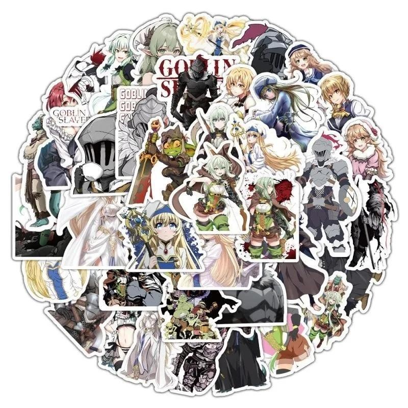 50pcs Anime Goblin Slayer Sticker Waterproof Decal Car Trolley Laptop ...