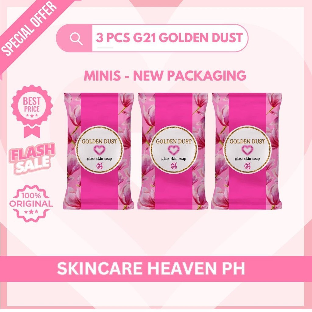 3PCS G21 GOLDEN DUST MINI SOAP | Shopee Philippines