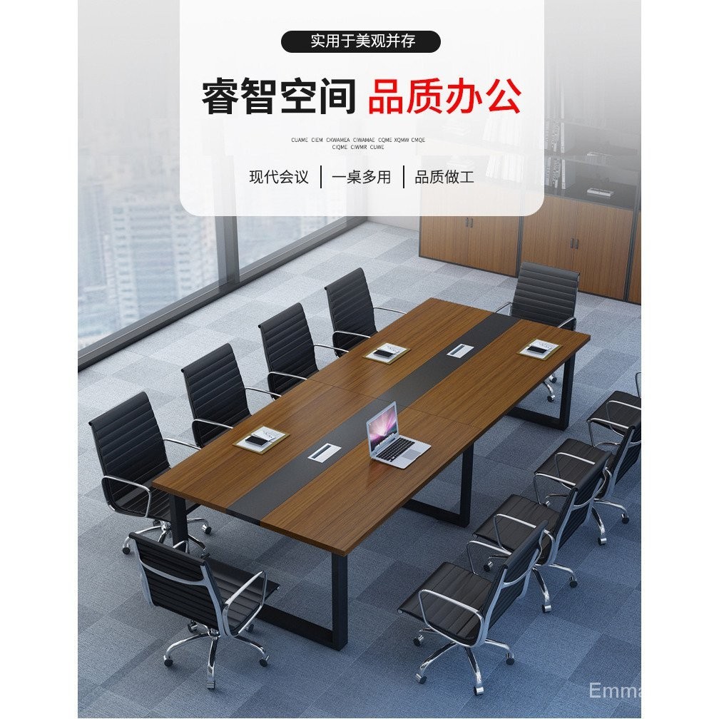 Conference Desk Simple Office Staff Office Desk and Chair Combination ...