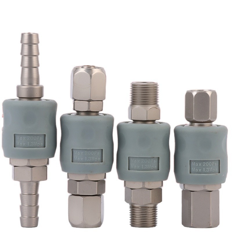 Pneumatic self-locking quick connector trachea connector 8mm small wind ...