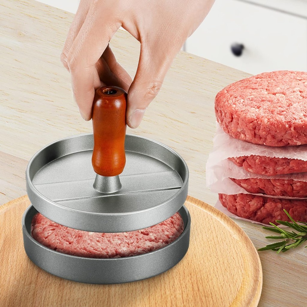 Round Burger Metal Mould Hamburger Patty Aluminuim Alloy Non-Stick ...
