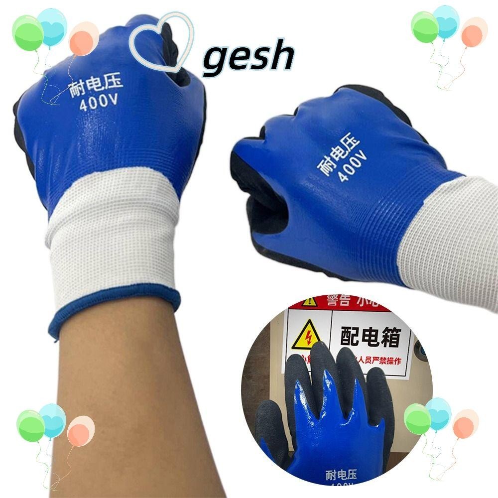 GESH1 Electrician Insulating Gloves, Blue High Elasticity Touch Screen ...