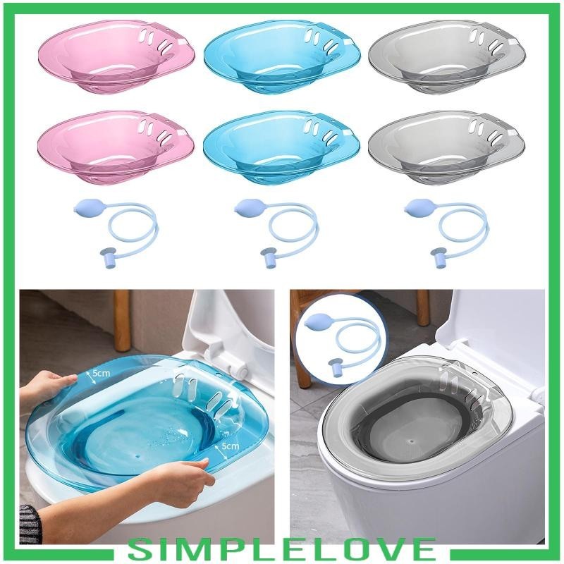 [Simple] Toilet Sitz Bath 2000ml with Flusher Hip Basin Bidet Avoid ...