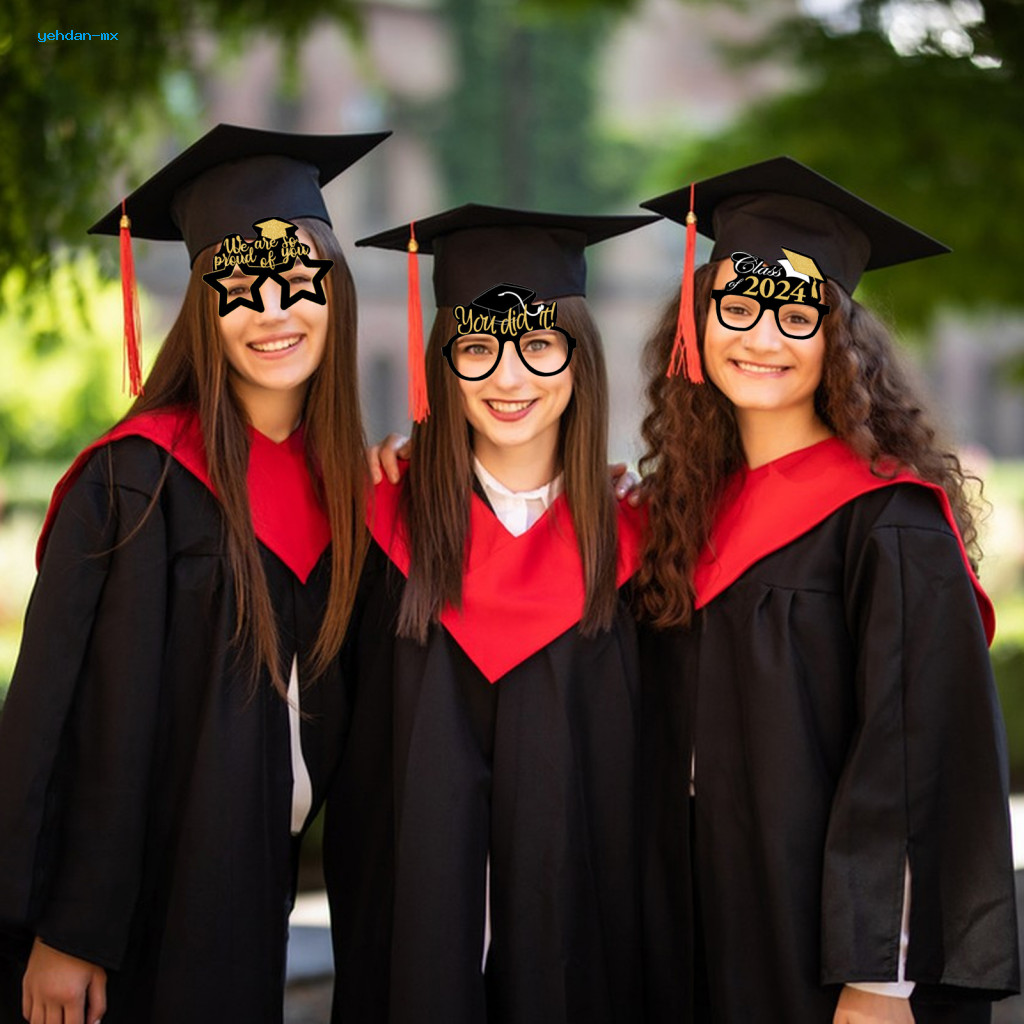 ye Funny Graduation Glasses 2024 Graduation Glasses Set Sparkling ...