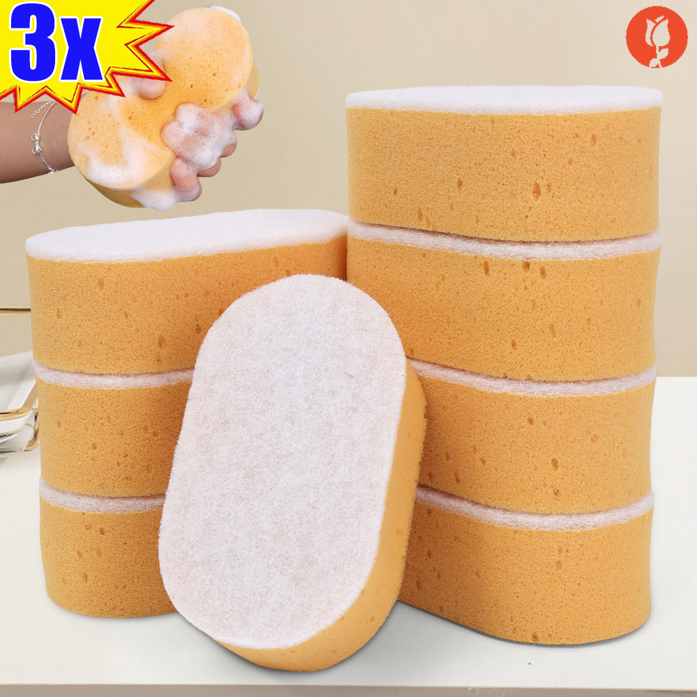 3Pcs Highly Absorbent Cleaning Sponges/Magic Clean Pot Rust Stain ...