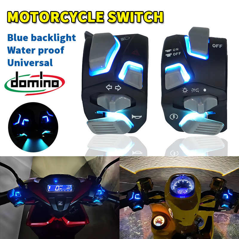 Domino Handle Switch Waterproof Horn High Low Beam Light Headlight With ...