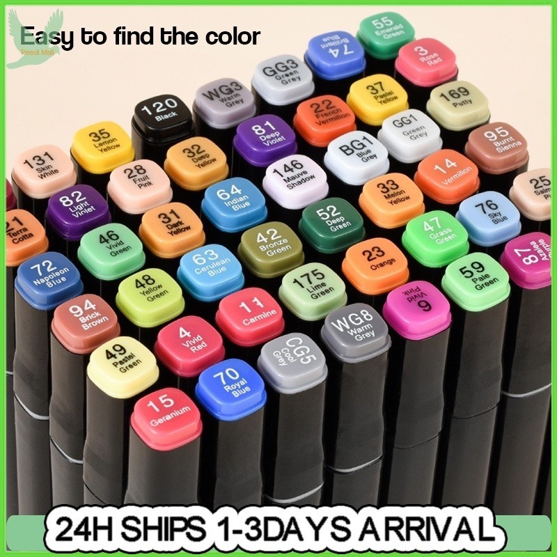 24/36/80Color Marker Pen Markers Set Touch Marker Pen Highlighter Pen ...