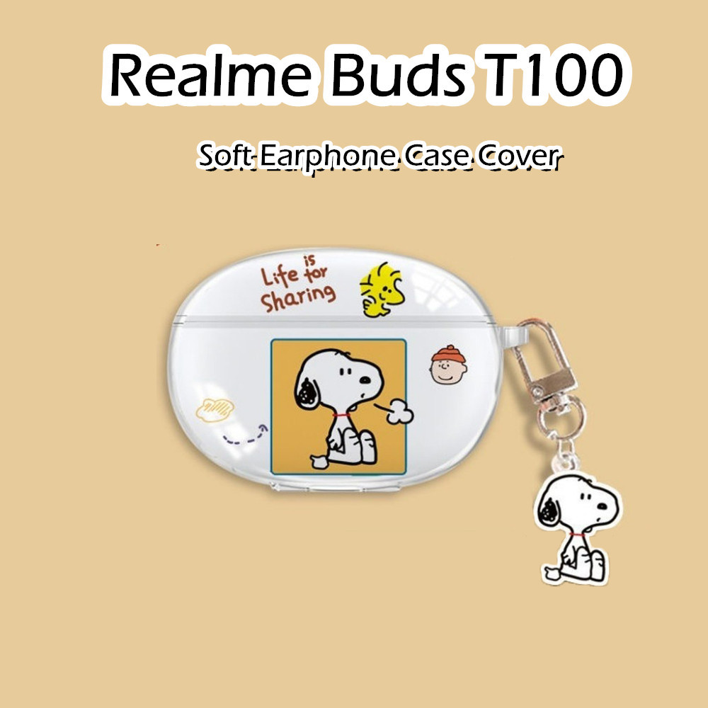 【Fast Shipment】For Realme Buds T100 Case Transparent cartoon Series ...