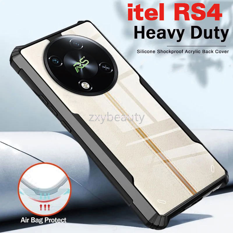 Casing For itel RS4 2024 4G 5G Case Transparent Acrylic Cover For ...