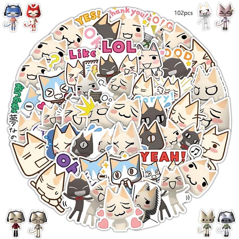 50/102pcs Toro Inoue memes Cute DIY Waterproof Game Stickers | Shopee ...