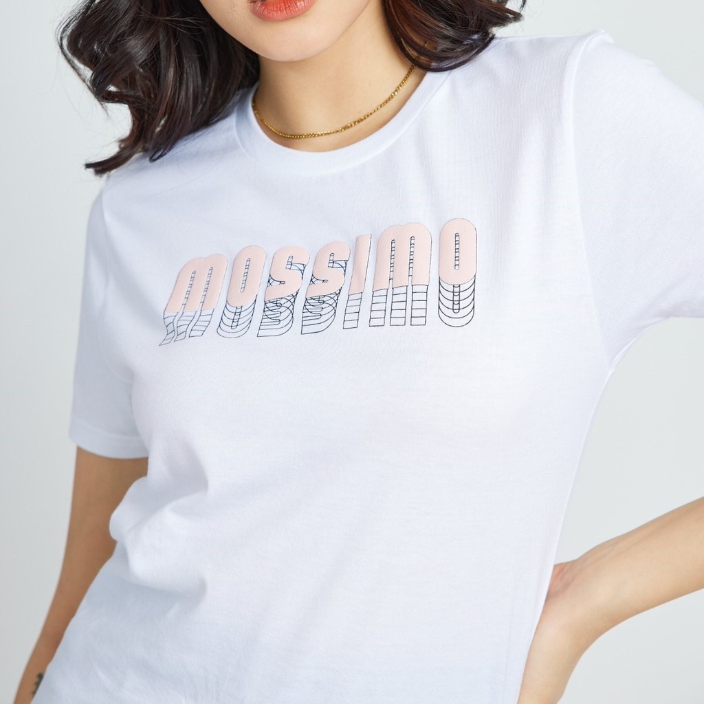White Mossimo Repetitive Print Tee | Shopee Philippines