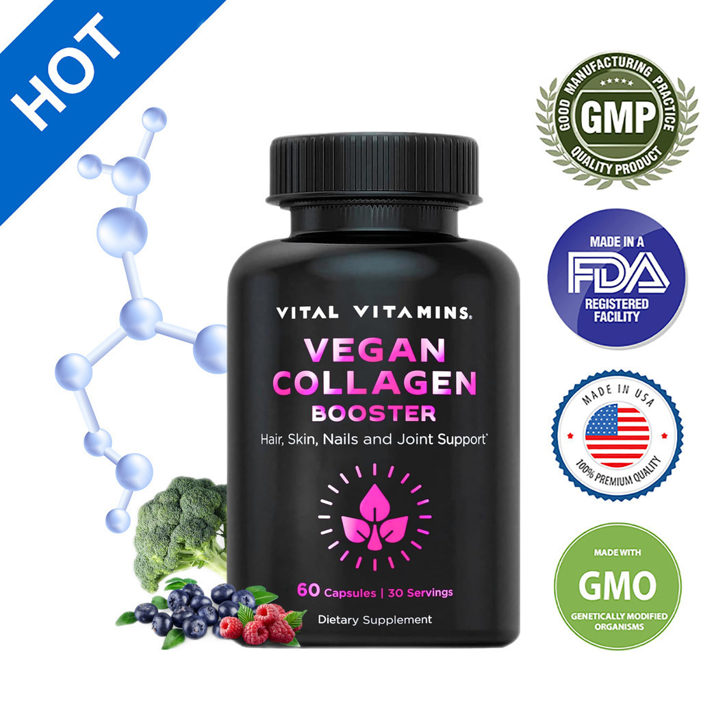 Vital Vitamin Vegan Collagen - Plant-Based Collagen Supplement ...