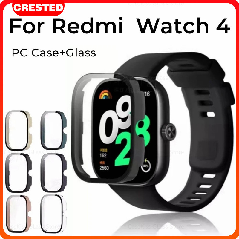 Tempered Glass PC Case for Redmi Watch 4 Redmi Watch 3 Active Case ...