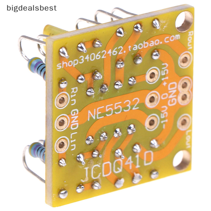 bigdealsbest Dual OP Amp Board Preamp DC Amplification PCB for NE5532 ...