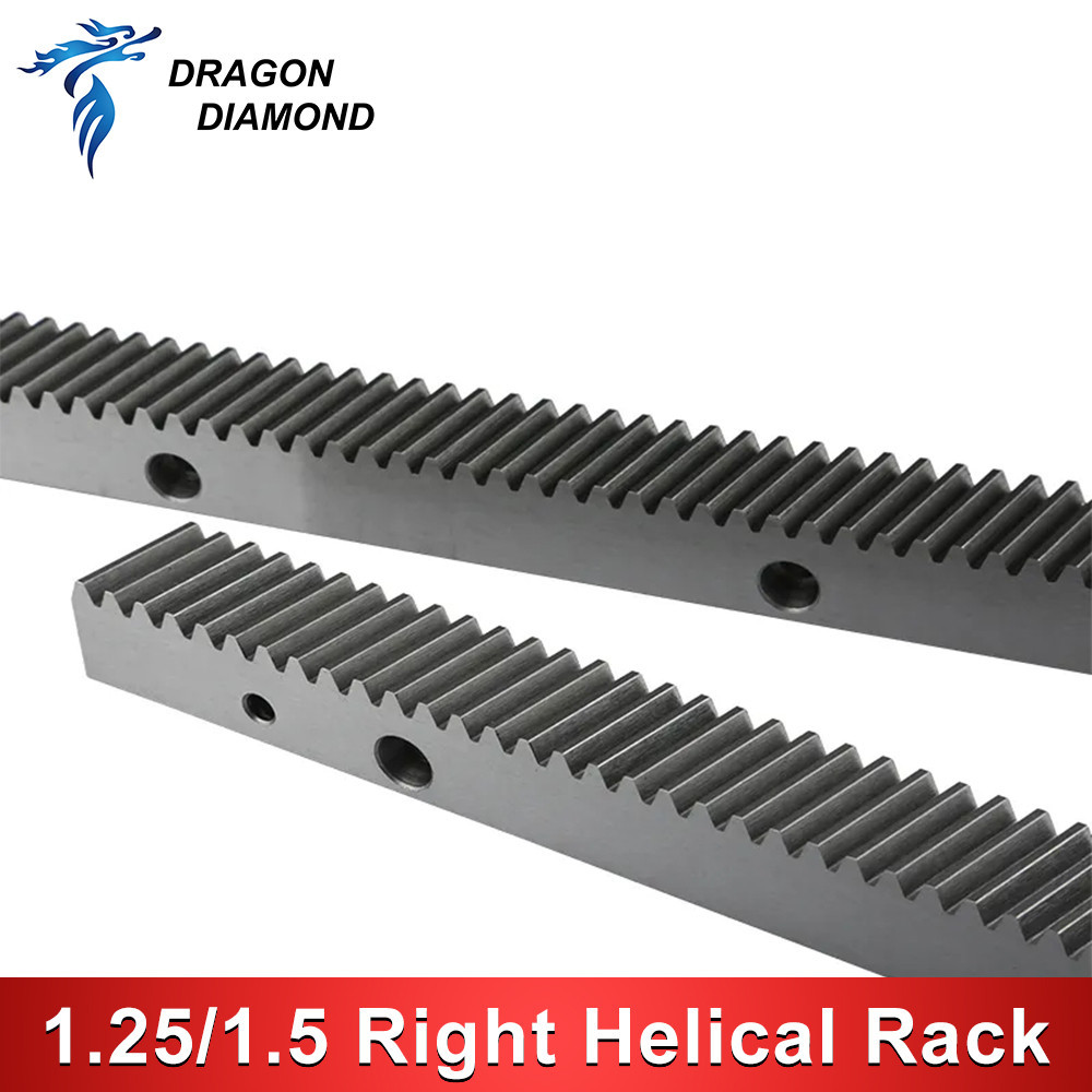 1.25/1.5 Mod Helical Rack 22x25x671mm 22x25x1400mm Tooth Wheel Zipper ...