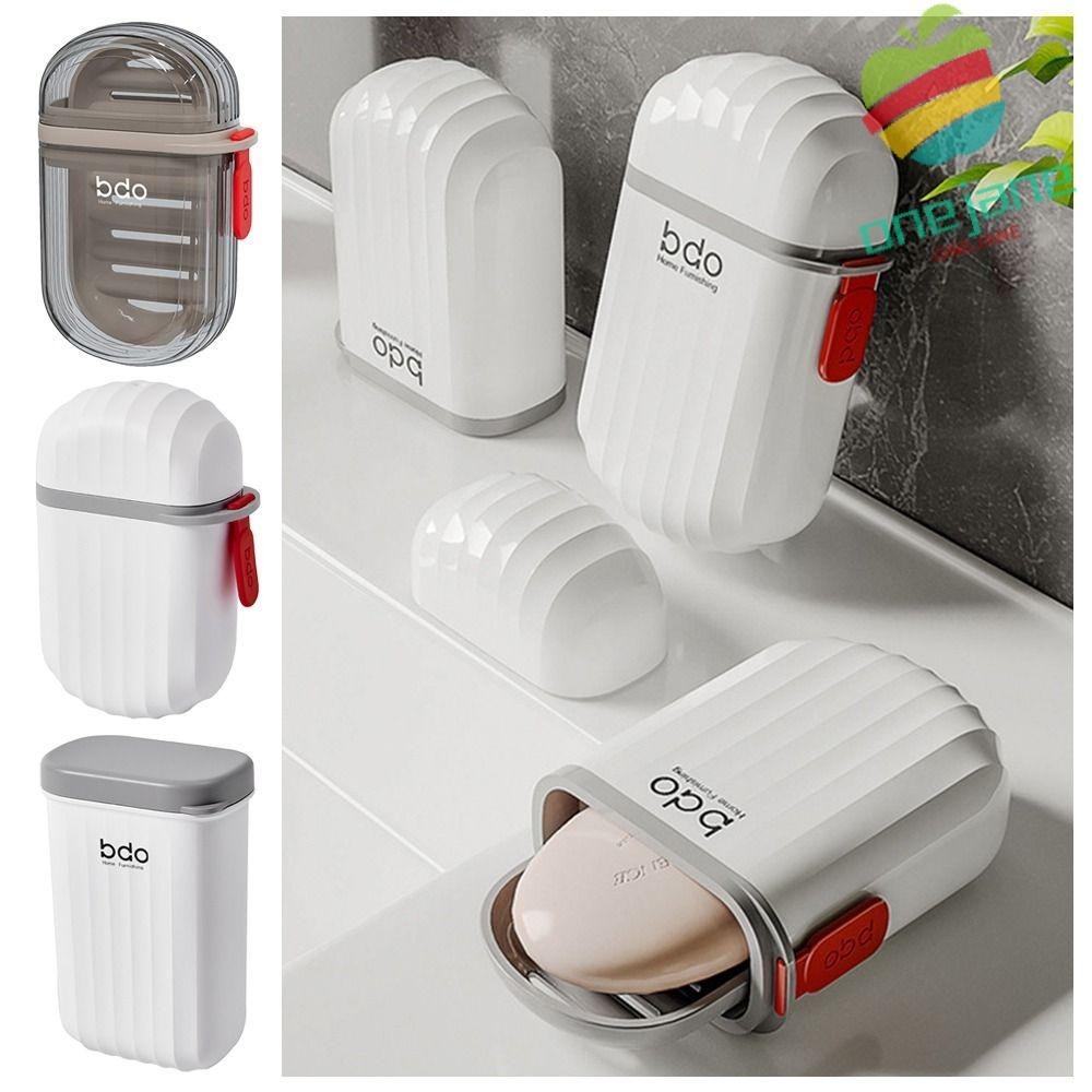 ONE-JANE Soap Rack, Portable Waterproof Travel Soap Dish, Plastic ...
