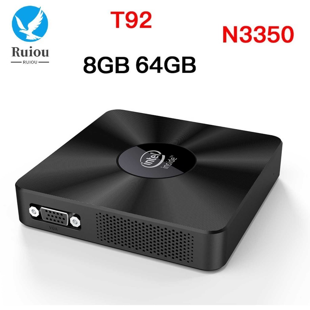 T92 Smart MINI PC Intel N3350 LPDDR3 8GB 64GB WIFI BT LAN VGA Windows ...