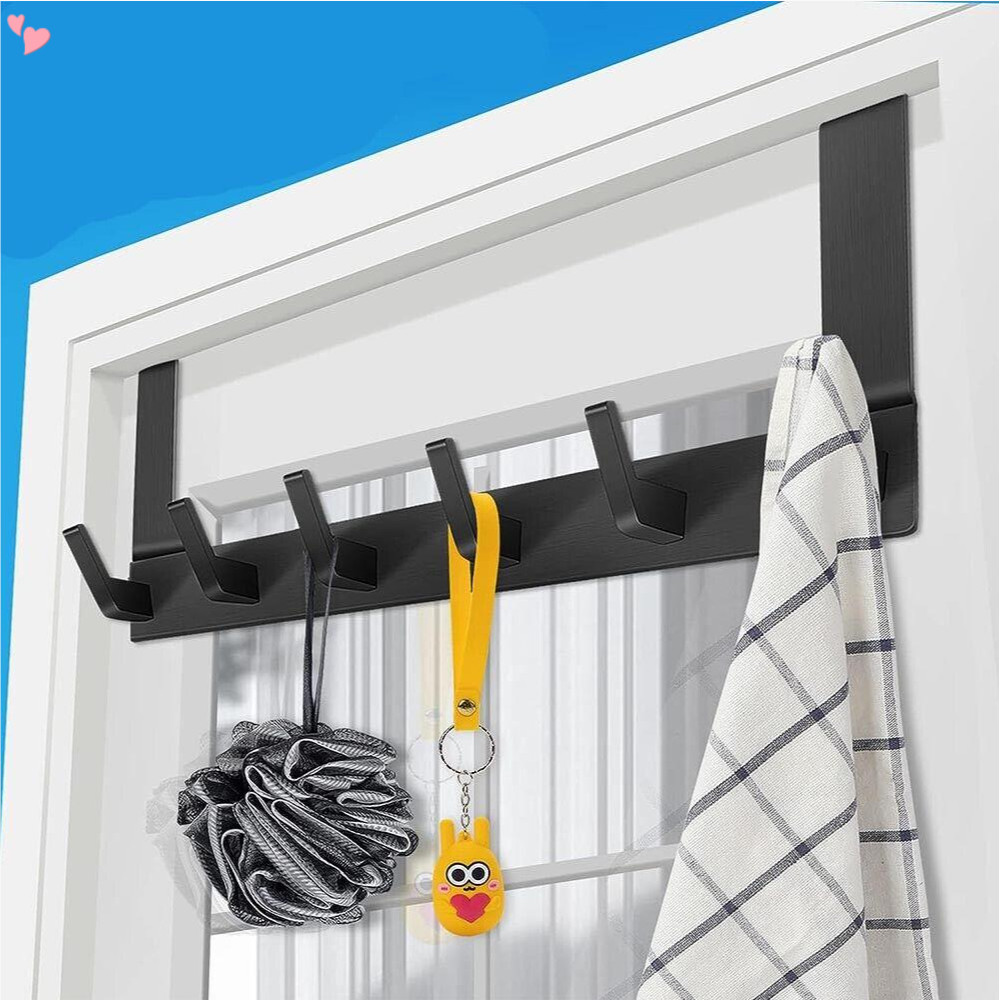 Matte Black Over The Door Hooks - Heavy Duty Stainless Steel Door ...