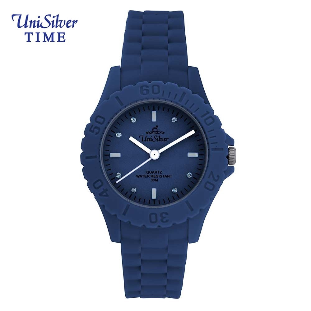 UniSilver TIME MINI GELATO Women Navy Blue Rubber KW1856-2109 Watch ...