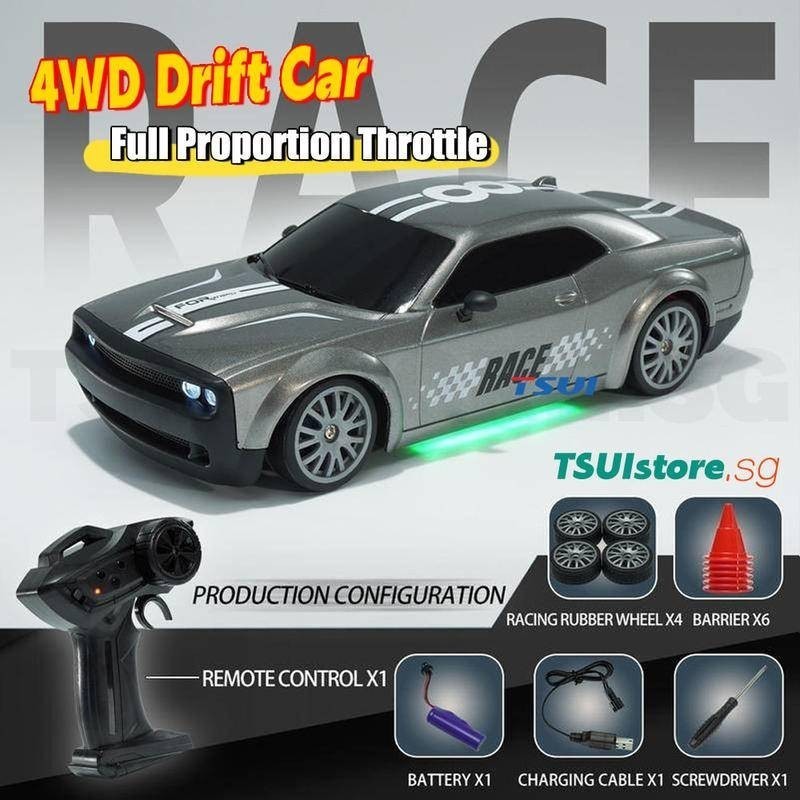 4WD RC Drift Racing Car Toy Full Proportional Throttle Car Remote ...