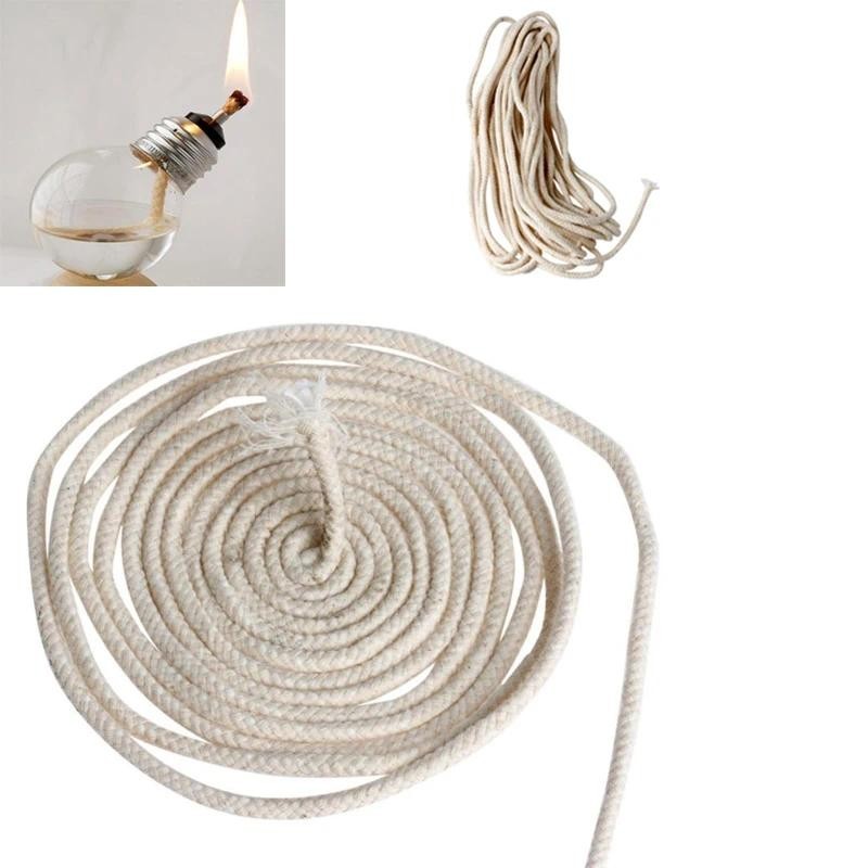 3Meters Long DIY Burner Alcohol Wick Rope Cotton Wick Round Cotton ...