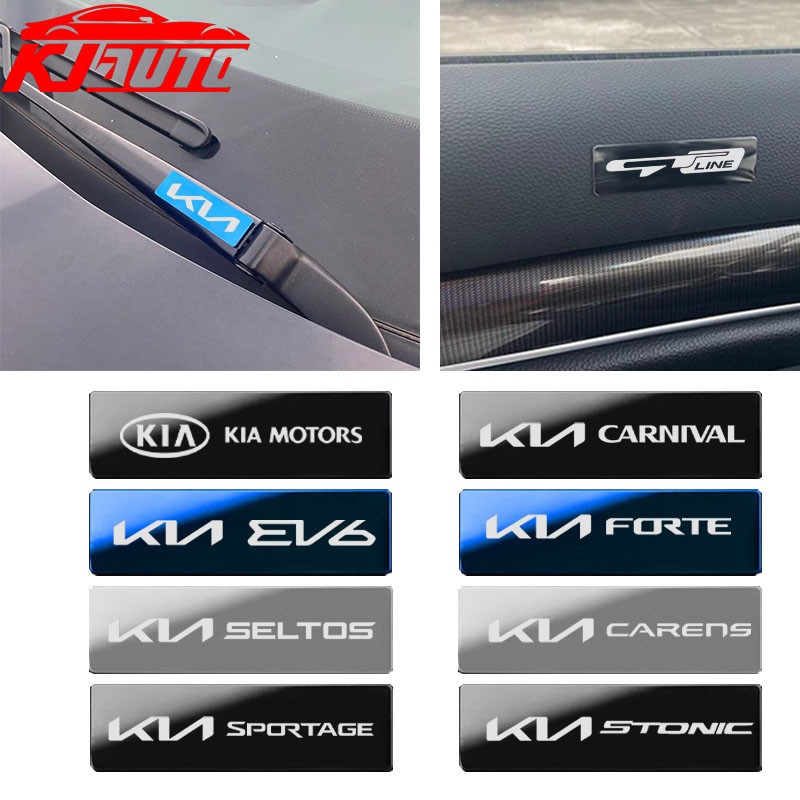 4pcs New Kia Car Body Fender Side Metal Emblem Sticker Auto Window ...